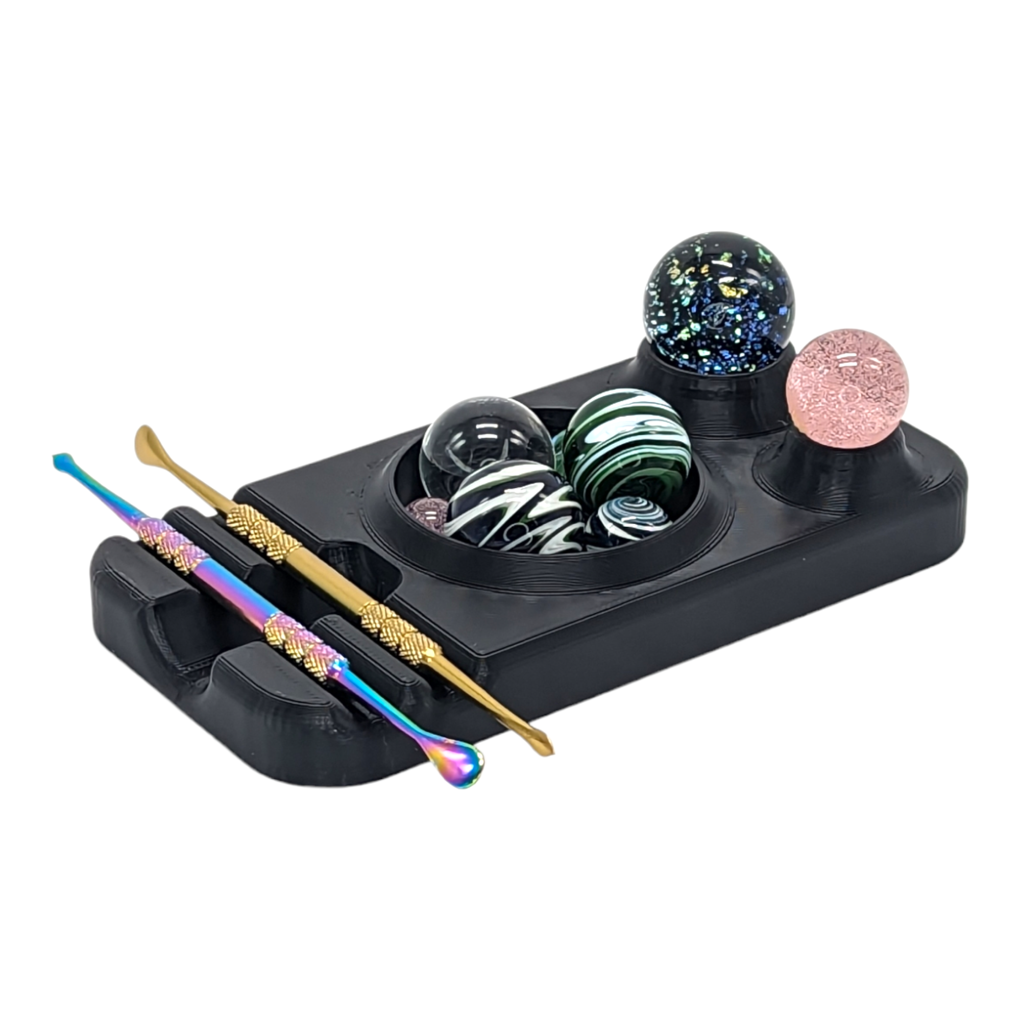 Double Dab Tool Stand with Carb Cap/Bucket and Large Jar Holder ...